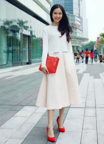 What to wear with red shoes